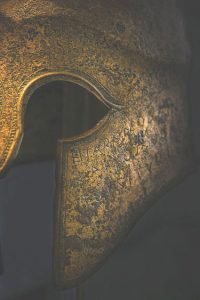 Never Yet Melted » Spartan Helmet (Detail)